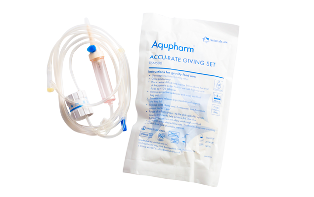 Aqupharm accu-rate giving set